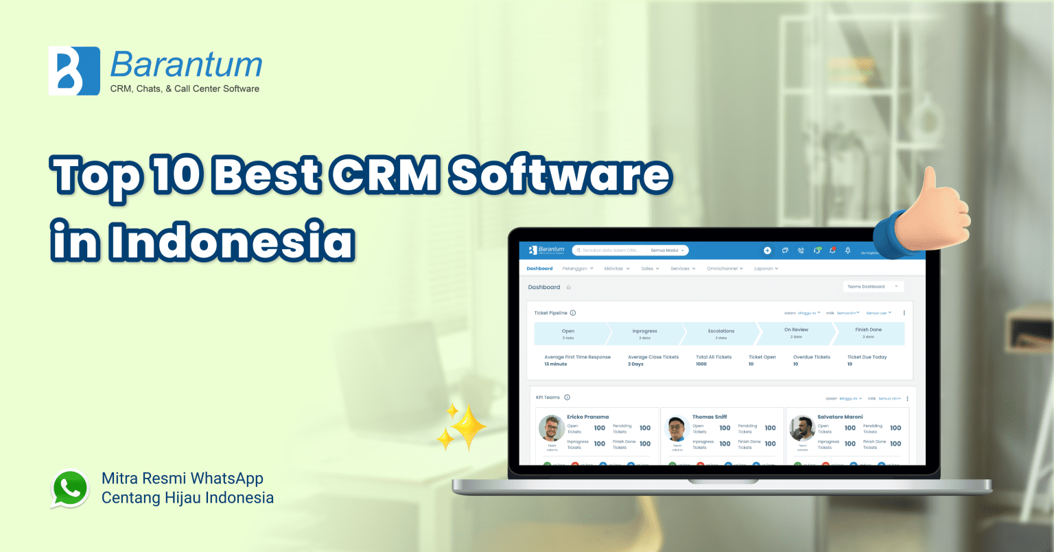 Top 10 Best CRM Software in Indonesia