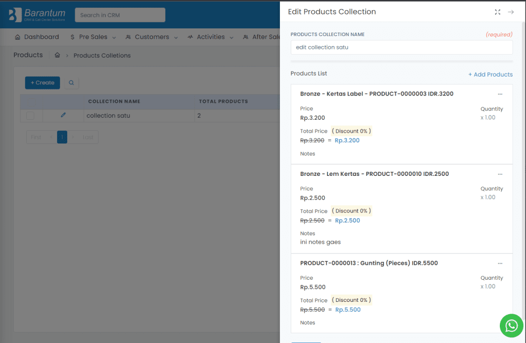 [Fitur Baru] Products Collection