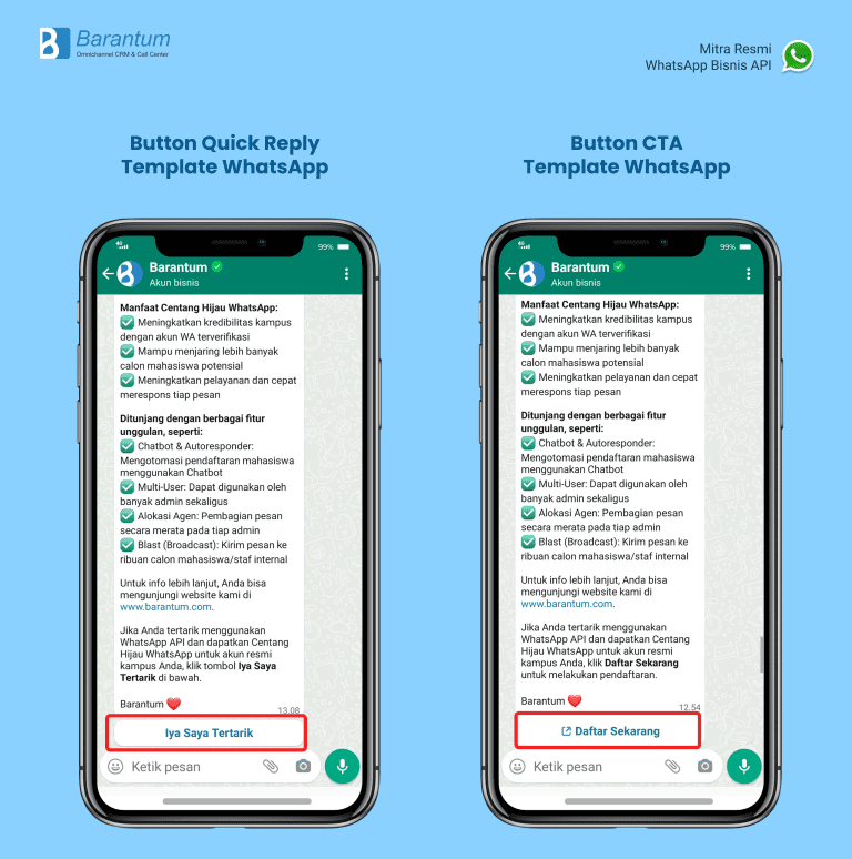 7 Contoh Template WhatsApp API, Jenis dan Kategorinya