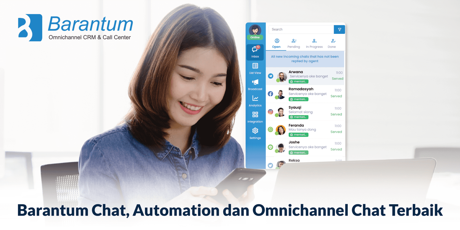Barantum Chat, Automation dan Omnichannel Chat Terbaik