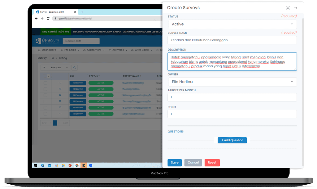 Survey Pelanggan dari Mana Saja Dengan Survey CRM