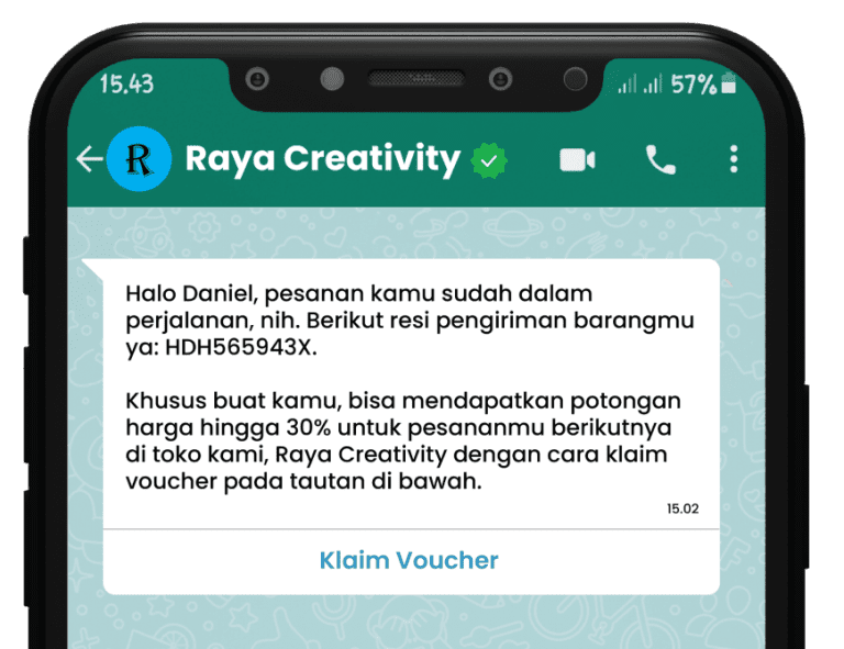 7 Contoh Template WhatsApp API, Jenis dan Kategorinya