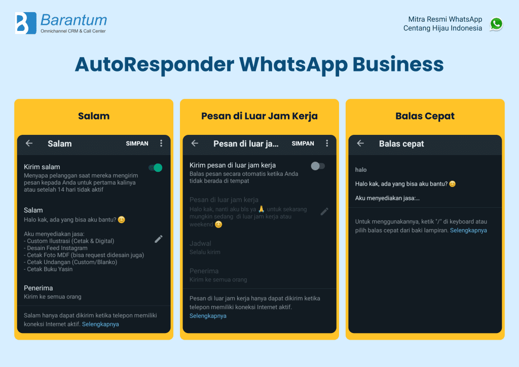 3 Cara Membuat AutoResponder di WhatsApp Business