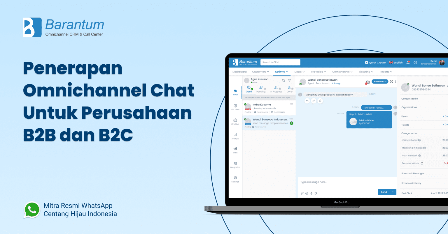 Penerapan Omnichannel Chat Untuk Perusahaan B2B dan B2C
