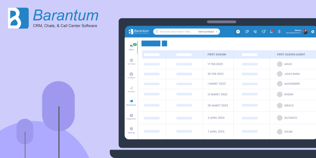[Peningkatan] Penambahan Informasi First Assign Pada Listing View (Web)