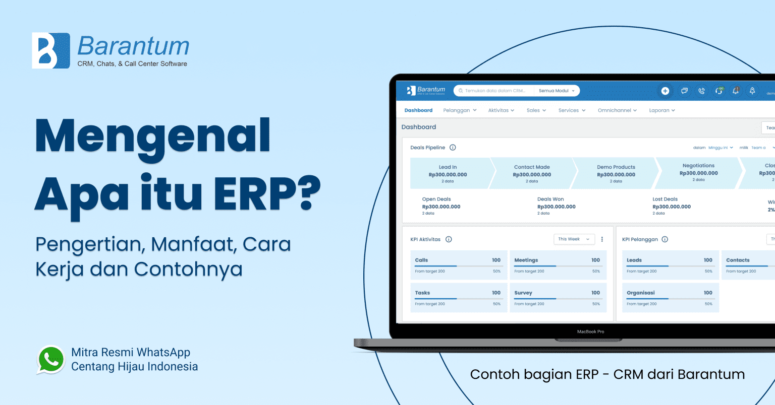 Apa itu ERP? Pengertian, Manfaat, Cara Kerja & Contohnya
