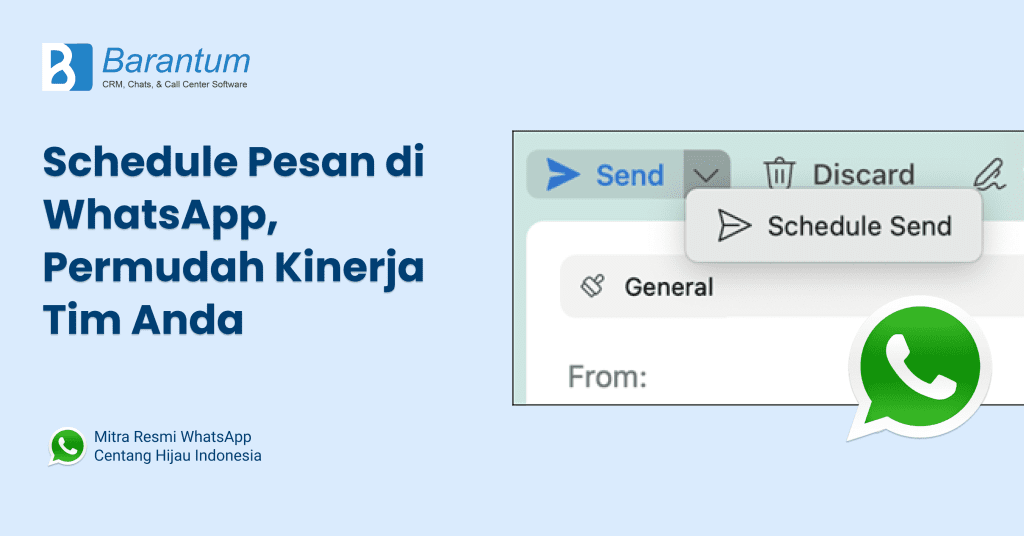 Schedule Pesan di WhatsApp, Permudah Kinerja Tim Anda Schedule Pesan di WhatsApp, Permudah Kinerja Tim Anda