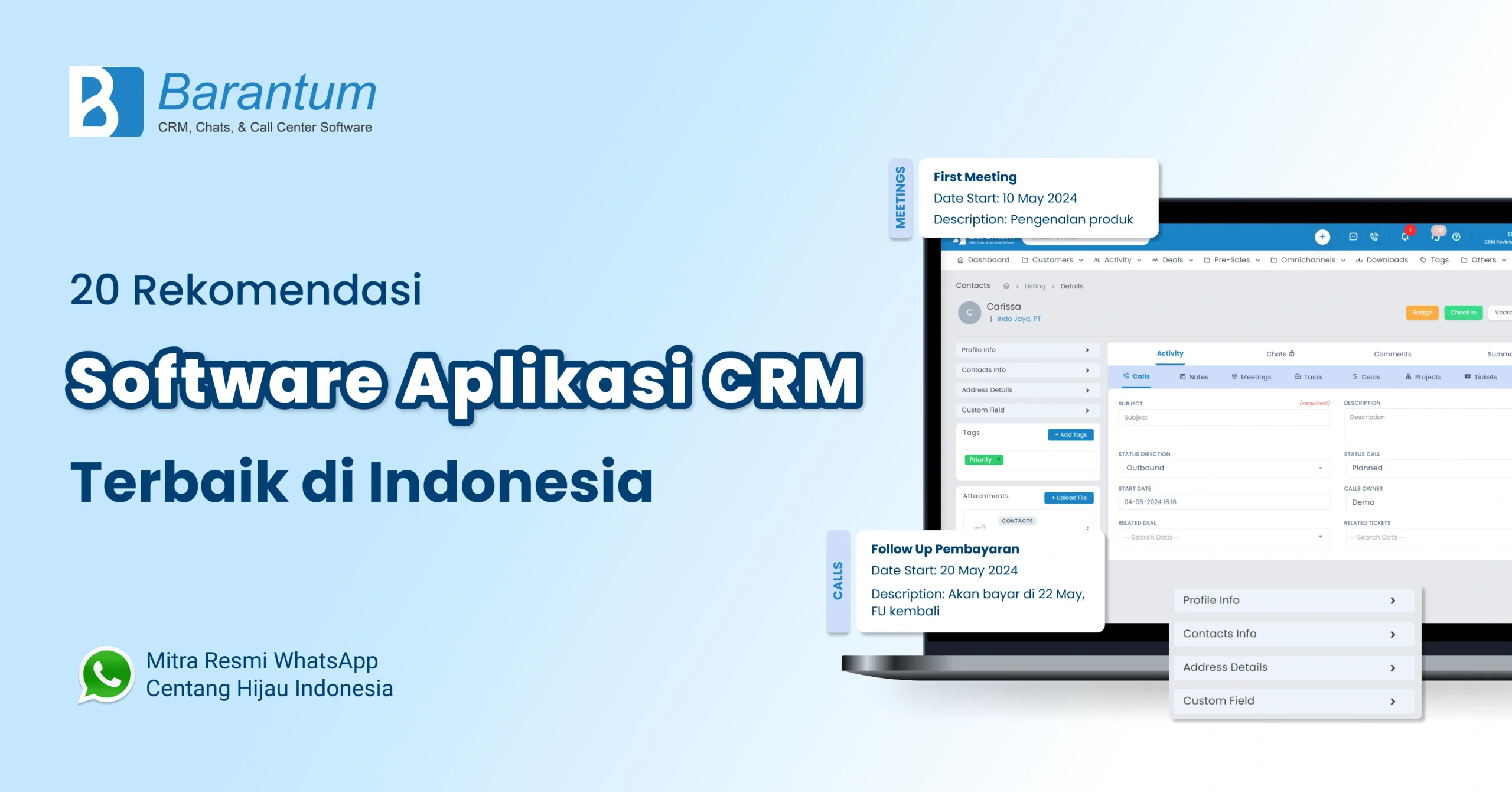 20 Rekomendasi Software Aplikasi CRM Terbaik Indonesia 20 Rekomendasi Software Aplikasi CRM Terbaik Indonesia