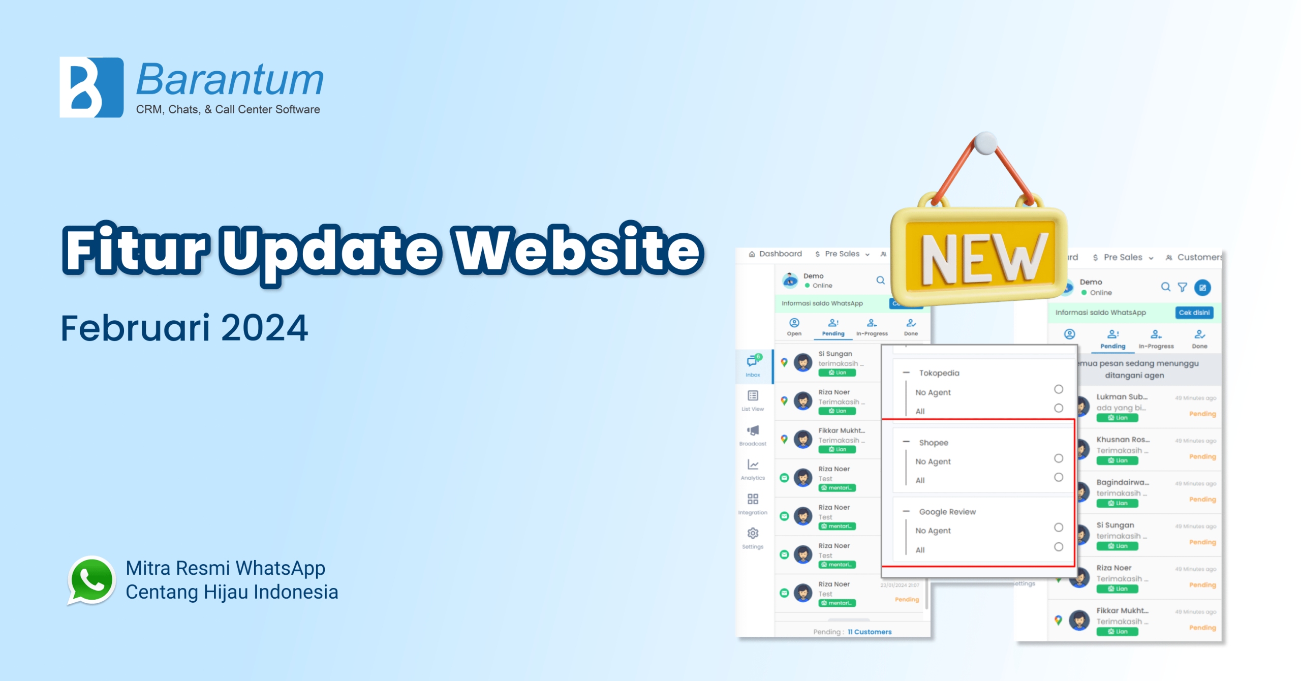 Baca Artikel Tentang "Product Update " - Barantum